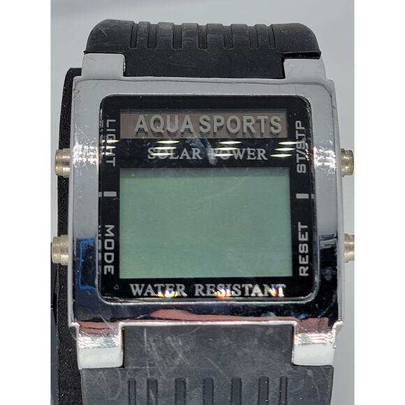 Aquastar | Accessories | Mens Aquastar Digital Solar Power Chronograph Sports Watch For ...